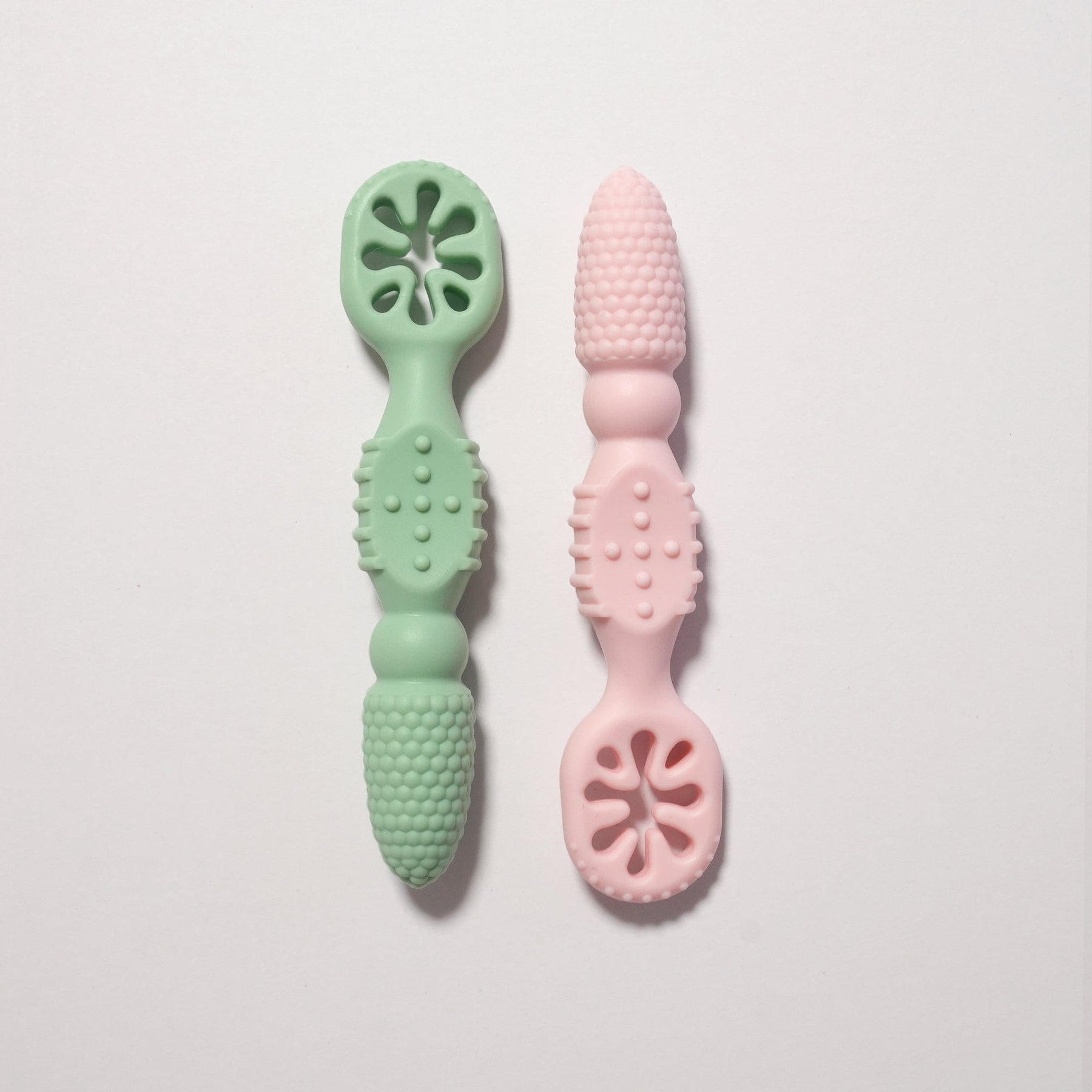 Dipper Spoon Set | Baby Self-Feeding Silicone Spoons – nibbleandrest