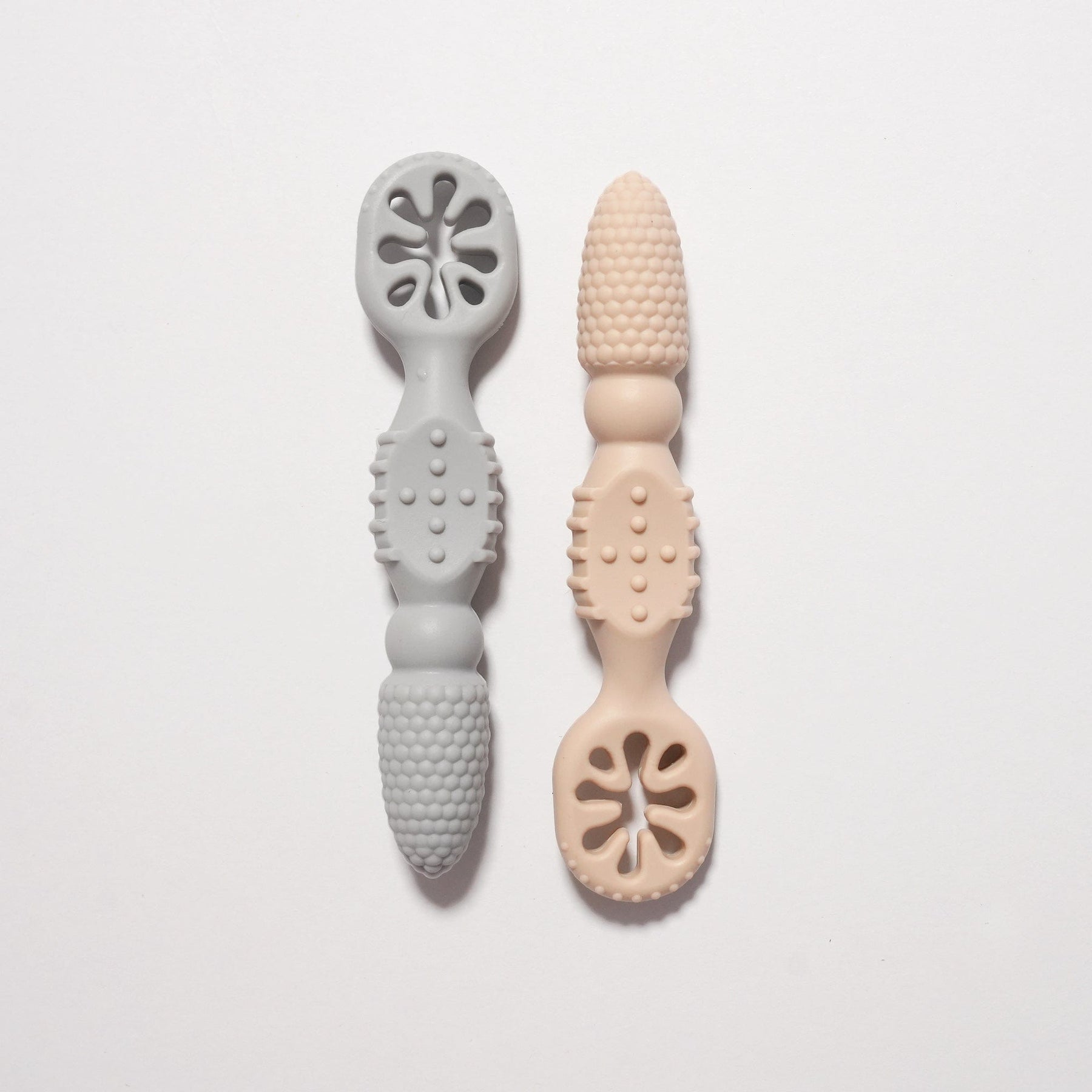 Dipper Spoon Set | Baby Self-Feeding Silicone Spoons – nibbleandrest